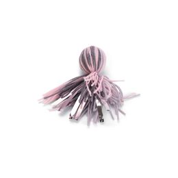Beeztees Katzenspielzeug Oktopusball 'Octy' Wolle rosa/grau mit Katzenminze &Oslash; 4 x 12 cm