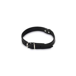Beeztees Hundehalsband Leder schwarz 52 x 2 cm