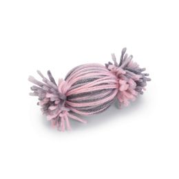 Beeztees Katzenspielzeug Toffeeball 'Toffy' Wolle rosa/grau &Oslash; 5 x 10 cm
