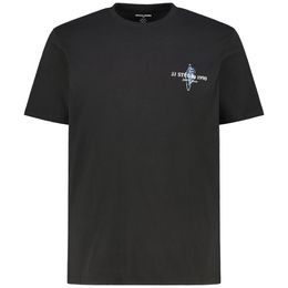 Jack & Jones Herren Gro&szlig;e Gr&ouml;&szlig;en | Jack&Jones T-Shirt mit Label-Print Farbe schwarz Gr&ouml;&szlig;e: 8XL