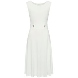 Lascana Kleid Damen Gr&ouml;&szlig;e 42 wei&szlig; Sommerkleid