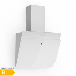 Klarstein Aurica 60 Dunstabzugshaube 60cm 600 m&sup3;/h LED Touch Glas wei&szlig;