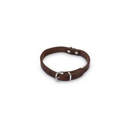 Beeztees Hundehalsband Leder braun 42 x 1,6 cm