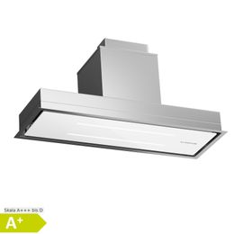 Klarstein High Line Eco 90 Deckenhaube 90 cm 436 m&sup3;/h Stufen Fernbedienung Ambientelicht Wei&szlig;