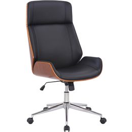CLP B&uuml;rostuhl ergonomisch mit Armlehne Varel, Schreibtischstuhl mit modern drehbar und h&ouml;henverstellbar Gestell, R&uuml;ckenlehne kippbar