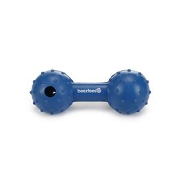 Beeztees Hundespielzeug Vollgummihantel mit Gl&ouml;ckchen blau 11,5 cm