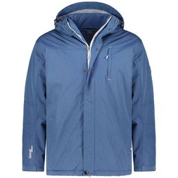 Herren Gro&szlig;e Gr&ouml;&szlig;en | Blue Wave Wattierte Funktionsjacke, wasser- und winddicht Farbe blau Gr&ouml;&szlig;e: 3XL