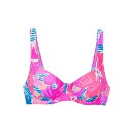 Sunseeker Bikini Top female size 90 Blue / Pastel blue / Pink / Pitaya