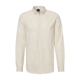 John Devin Button Up Shirt male size L Yellow / White