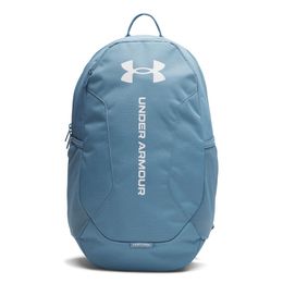 Rucksack Under Armour "UA HUSTLE LITE BACKPACK", wei&szlig; (blau smoke,, wei&szlig;), Rucks&auml;cke, B/H/T: 31cm x 17cm, Obermaterial: 100% Polyester, Rucksack, f&uuml;r Sportmode und aktive Freizeit, sportlicher Stil, wasserabweisend, B:31cm H:17cm