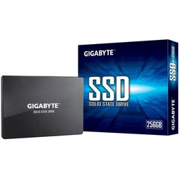 Gigabyte interne SSD "256GB 2,5" Serial ATA III V-NAND", schwarz, 256 GB, Schreibgeschwindigkeitmaximal 500 MB/s Lesegeschwindigkeitmaximal 520 MB/s, Festplatten