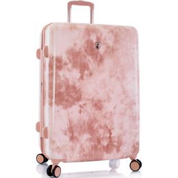 Hartschalen-Trolley Heys "Tie-Dye pink, 76 cm", Gr. B/H/T: 51cm x 76cm x 30cm 124 l, pink, Polycarbonat-Verbundwerkstoff, Koffer, Heys Hartschalen-Koffer Volumenerweiterung