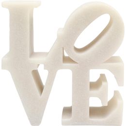 Dekoobjekt KARE DESIGN "Deko Objekt Soft Love 19cm", wei&szlig;, B:18,5cm H:18,5cm T:6cm, Dekofiguren