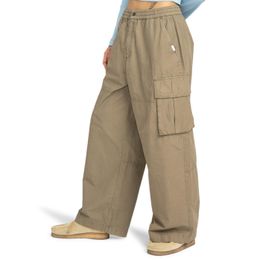 Cargohose Element "Wide", Damen, Gr. XS, beige (stone gray), Obermaterial: 50% Baumwolle, 50% Baumwolle;, Hosen Cargohose