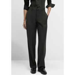 Anzughose Cinque "CIHOMME", Damen, Gr. 34, N-Gr, schwarz, Web, Obermaterial: 53% Polyamid, 43% Schurwolle, 4% Elasthan, unifarben, gerade kn&ouml;chellang, Hosen Anzughose, Mit Markenlabelpl&auml;ttchen