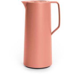 Isolierkanne Emsa "Motiva in modernem Design, 100% auslaufsicher, Made in Germany", orange (terrakotta), B:12,6cm H:28cm, Kunststoff, Kannen, Isolierkanne, Quick-Press-Deckel, Einhandbedienung, ergonomischer Schraubdeckel