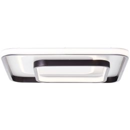 Brilliant LED Deckenleuchte "Cava", wei&szlig;, 1, H: 6,5cm, 1 Stk., Leuchten, 40 x 40 cm, 5400 lm, warmwei&szlig;es Licht, Metall/Kunststoff, wei&szlig;/schwarz, LED Deckenleuchte