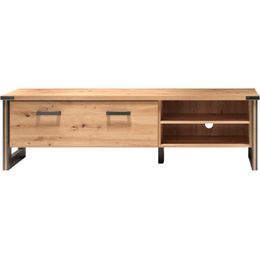 Lowboard Home Affaire "Mia", artisan eiche nachbildung, matera nb, B:178cm H:52cm T:42cm, Sideboards, Lowboard, Echtholzoptik, Eiche, 178 cm breiter Schrank