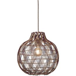 GOOD & MOJO H&auml;ngeleuchte "MENDOZA", braun, 1, &Oslash; 35cm H: 233cm, Leuchten, H&auml;ngeleuchte