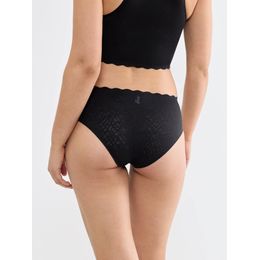 Hipster Sloggi "ZERO Feel Bliss Hipster", Damen, Gr. XXL, schwarz, Spitze, Obermaterial: 76% Polyamid, 24% Elasthan, k&ouml;rpernah, Unterhosen, unsichtbar mit Spitzenoptik