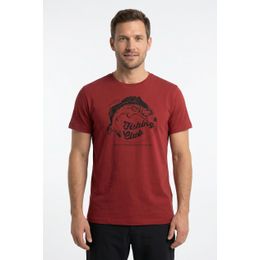 T-Shirt Icepeak "MILLINGTON", Herren, Gr. XL, cranberry, Obermaterial: 100% Baumwolle, Shirts T-Shirt, Print T-Shirt, f&uuml;r sportlichen Look im Alltag