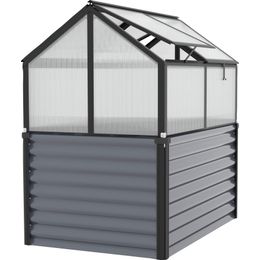Hochbeet Vitavia "Zola", schwarz, B:89cm H:134,5cm T:126,7cm, Pflanzgef&auml;&szlig;e, BxTxH: 89x127x135 cm, HKP 4mm, granit/schwarz