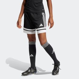 Trainingsshorts adidas Performance "SQUA25 SHO W", Damen, Gr. M, N-Gr, schwarz-wei&szlig; (schwarz, wei&szlig;, normal, gr.), Obermaterial: 100% Polyester, Hosen