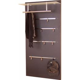 Garderobenpaneel Inosign "1200 CSF", schwarz (schwarz, milchglas), MDF, Garderobenpaneele, Garderobenpaneel, Ma&szlig;e (B/T/H): 60/26/120 cm