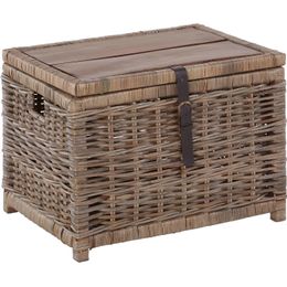 Truhentisch Home Affaire, grau, B:51cm H:31cm T:36cm, Truhen