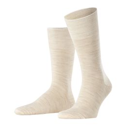 Socken Falke "Airport", Herren, Gr. 49-50, beige melange, Baumwolle, Elasthan, Polyamid, Schurwolle, normal, Socken Socken, klimaregulierend durch Schurwolle, atmungsaktiv, geruchshemmend