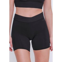Lange Unterhose Sloggi "GO Allround", Damen, Gr. 1, schwarz, Single Jersey, Obermaterial: 73% Modal, 18% Elasthan, 9% Polyamid, eng, Unterhosen Lange Unterhose, One Size, bequemer Piqu&eacute;-Strick-Bund, weich und atmungsaktiv