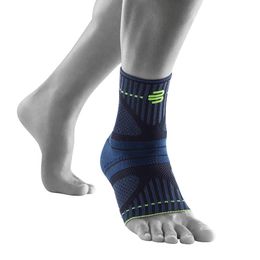 Sprunggelenkbandage Bauerfeind "Ankle Support DYNAMIC", Gr. L, blau (dunkelblau), Obermaterial: 57% Baumwolle, 41% Polyester, 2% Elasthan, Bandagen