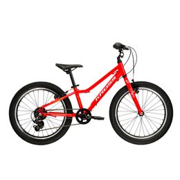 Kinderfahrrad KROSS "KROSS Kinderrad 20" Hexagon Mini 1.0 Rot 6 G&auml;nge" Gr. 28, rot, rot, Fahrr&auml;der, Kinder, 28cm, 20 Zoll (50,80cm) hinten: 20 Zoll (50,80cm), Rahmen aus Aluminium Performance