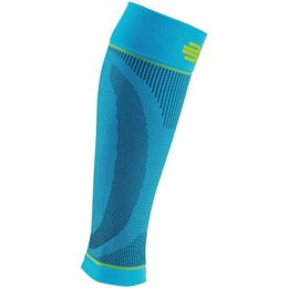 Bandage Bauerfeind "Compression Sleeves Lower Leg", Gr. L Umfang: 38cm - 47cm, blau, Obermaterial: 57% Baumwolle, 41% Polyester, 2% Elasthan, Bandagen Bandage, mit Kompression
