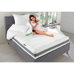 f.a.n. Kaltschaummatratze FAN "Punktoflex de Luxe KS, Matratze in 90x200 cm, 140x200 cm" Gr. 2, wei&szlig;, B:100cm H:22cm L:200cm, Bezug: 100% Polyester, Matratzen, Kaltschaummatratze, 7-Zonen-Luxus-Kaltschaum-Matratze, Greenfirst-Veredelung gegen Milben