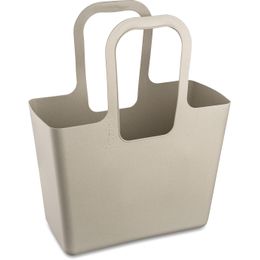 Einkaufsshopper Koziol "TASCHE XL", beige (sand), B:44cm H:54cm T:21,5cm, Kunststoff, Einkaufsk&ouml;rbe, Einkaufsshopper, Kunststoff