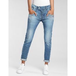 Slim-fit-Jeans Gang "94MARGE", Damen, Gr. 31, N-Gr, coastal wash, Denim/Jeans, Obermaterial: 98% Baumwolle, 2% Elasthan, slim fit lang, Jeans Slim-fit-Jeans, mit besonderem 4-Knopf-Verschluss, Topseller