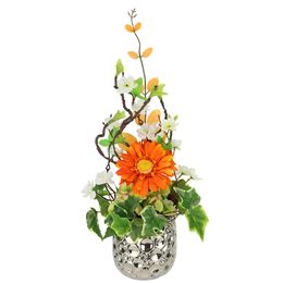 Kunstpflanze I.GE.A., orange, B:16cm H:40cm T:16cm, Kunststoff, Kunstpflanzen, Kunstpflanze