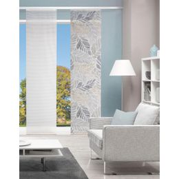 Schiebegardine Vision S "LISIO" Gr. 1, grau, B:60cm H:260cm, Polyester, Gardinen, Schiebevorhang digitalbedruckt LISIO