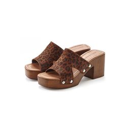 French Connection Pantolette 'Mule, Sandale, offener Schuh, Sommerschuhe, Lederpantolette' leo Gr. 40 f&uuml;r Damen. Nachhaltig.