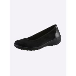 airsoft comfort+ Damen Ballerina, schwarz, Gr&ouml;&szlig;e 41