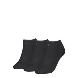 Sneakersocken Calvin Klein "CK WOMEN SNEAKER", Damen, Gr. 35-38, schwarz, Baumwollmischung, normal, Socken Sneakersocken, schmales Rippenb&uuml;ndchen, Cotton-Mix, elastisch