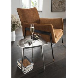Faktorei Beistelltisch Heartbreaker aus Aluminium 45 x 43 x 48 cm, silber skandinavische Deko Online Shop