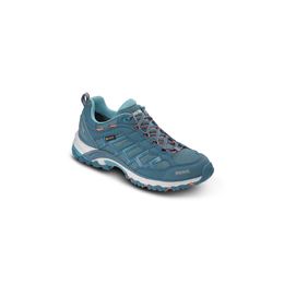 Wanderschuh Meindl "Meindl Caribe Lady GTX", Damen, Gr. 39, Normalschaft, smaragd, orange, Leder, Mesh, Schuhe Wanderschuh, GORE-TEX &ndash; Winddicht, wasserdicht und atmungsaktiv