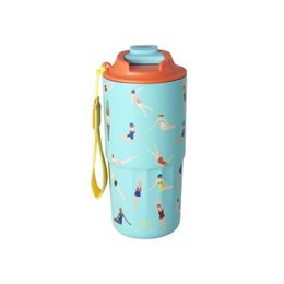 Rice Edelstahl Thermobecher &ndash; Retro Swimster Print 550 ml, &Oslash; 9 cm, H&ouml;he 19,5 cm skandinavische Deko Online Shop