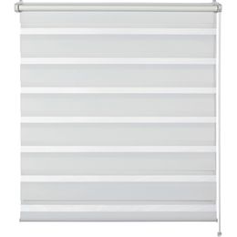 Sch&ouml;ner Wohnen Kollektion Doppelrollo "Tilda", wei&szlig;, B:45cm H:150cm, Polyester, SCH&Ouml;NER WOHNEN-KOLLEKTION, Rollos, geklemmt, silberne oder wei&szlig;e Rollo-Technik