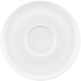 Untertasse Seltmann Weiden "Sento Home", wei&szlig;, grau, gesprenkelt, H:2cm &Oslash;:16,2cm, Porzellan, Speiseteller, Kombi-Untertasse f&uuml;r Kaffee-, Milchkaffee- & Cappuccinotasse, Becher