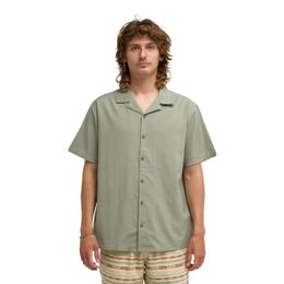 Kurzarmhemd Billabong "Vacay Linen", Herren, Gr. L, US-Gr&ouml;&szlig;en, moss gr&uuml;n, Obermaterial: 85% Baumwolle, 15% Leinen., Hemden