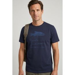 T-Shirt Icepeak "MOSBACH", Herren, Gr. S, dunkelblau, Obermaterial: 100% Baumwolle, Shirts T-Shirt, Print T-Shirt