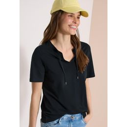Tunikashirt Cecil, Damen, Gr. L (42), palm breeze gr&uuml;n, Web, 100% Baumwolle, unifarben, comfort fit normal, Rundhals, abgesteppt, Shirts, im Tunika-Style